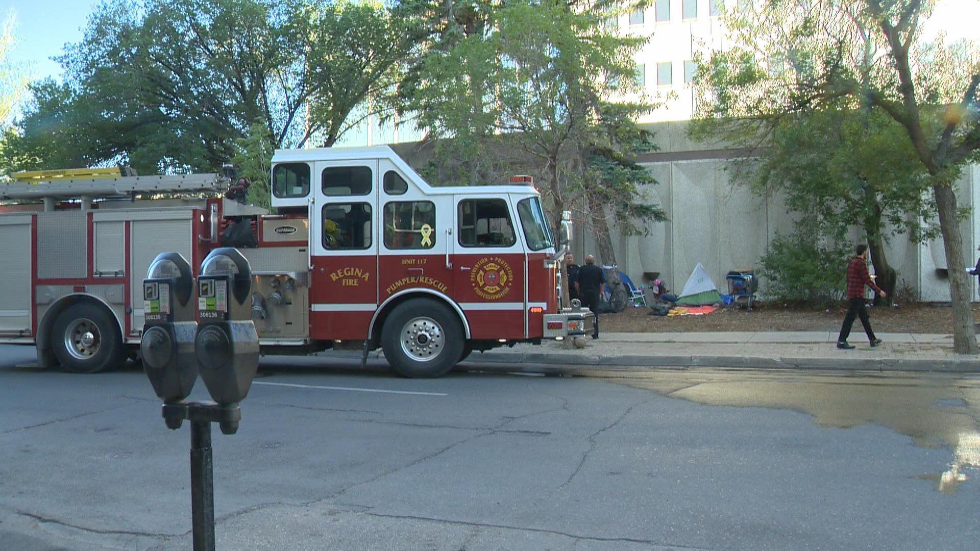Small fire at Regina City Hall tent encampment doused ahead of council ...