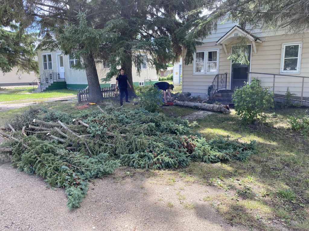Central parts of Saskatchewan experienced severe thunderstorms on ...