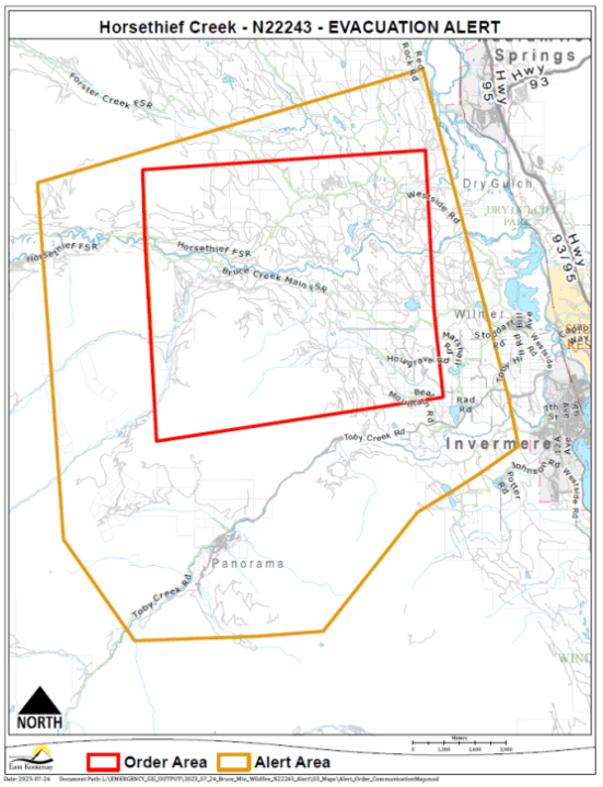 Highly visible wildfire breaks out near Invermere and Radium Hot ...
