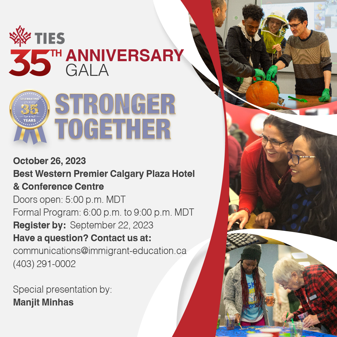 The Immigrant Education Society 35th Anniversary Gala; supported by ...