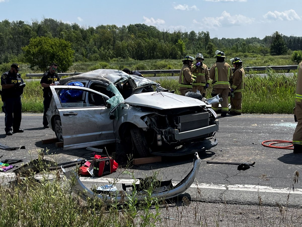 Driver airlifted following Highway 115 rollover in Peterborough: OPP ...