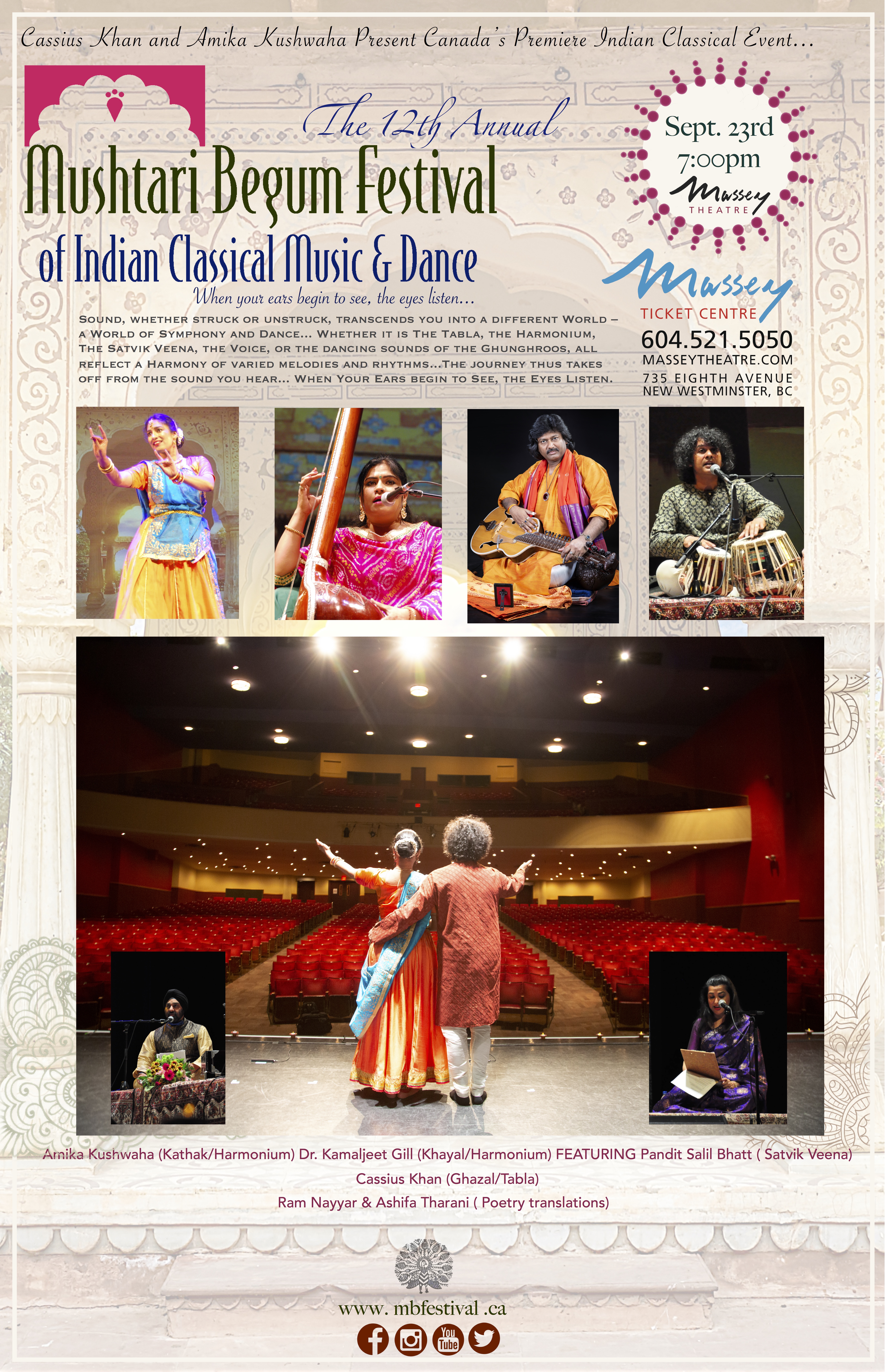 12th Annual Mushtari Begum Festival of Indian Classical Music and Dance ...