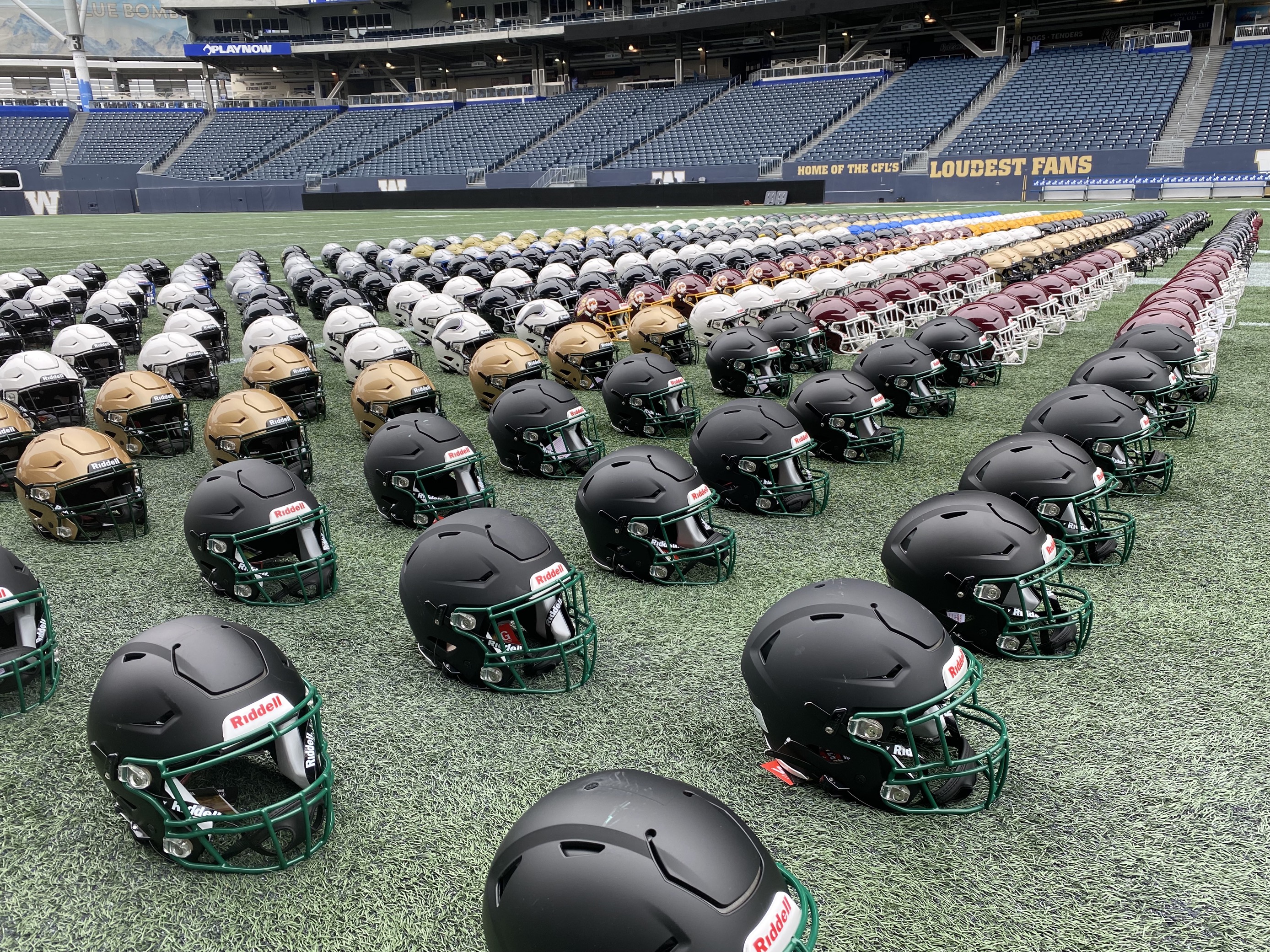 Blue Bombers to donate more than 500 helmets to Manitoba high school ...