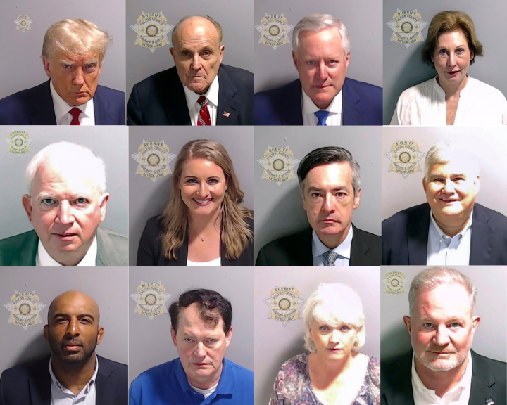 Scowling Trump mugshot caps historic Georgia surrender in election case ...