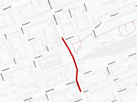 Adelaide Street North to be closed as of Wednesday for underpass rail ...