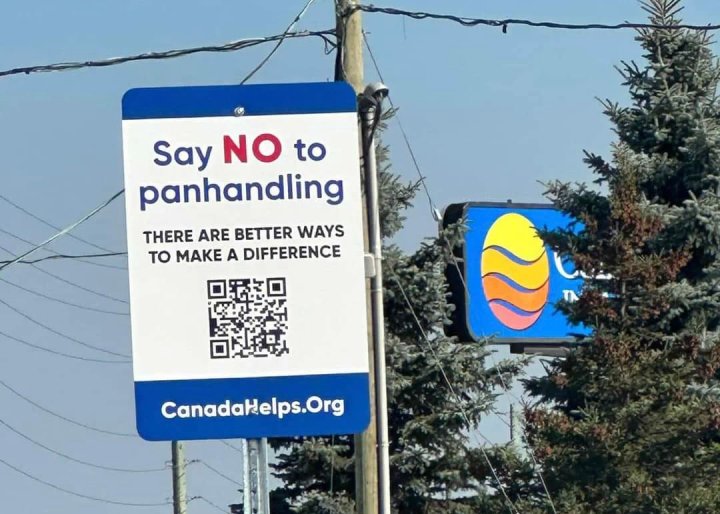 New signs in Barrie discouraging panhandling an unwelcome sight for ...