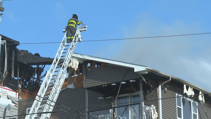 Firefighters battle large structure fire on Fredericton’s north side ...