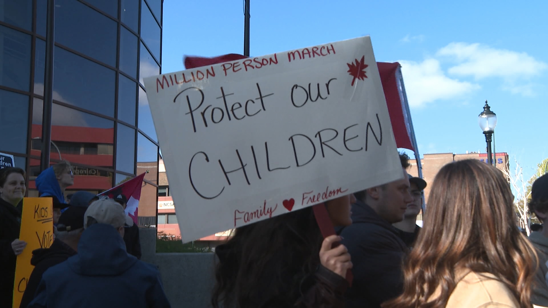 1 Million March 4 Children at Lethbridge city hall met with counter ...
