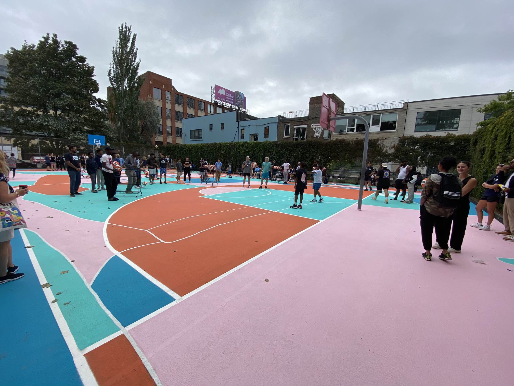 Toronto unveils Canada’s first official WNBA-themed basketball court ...