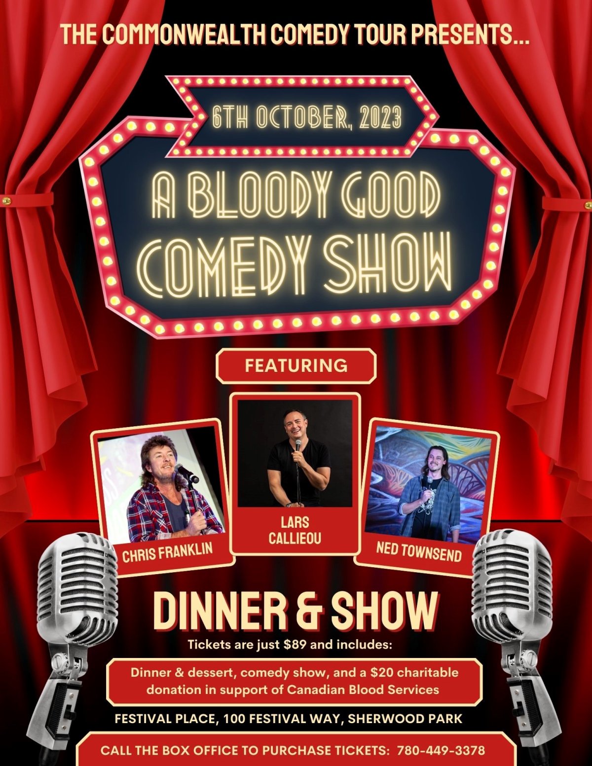 A Bloody Good Fundraising Dinner & Comedy Show - GlobalNews Events