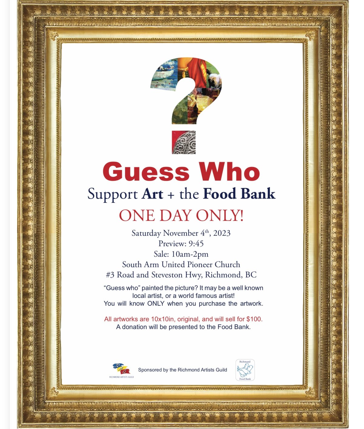 GUESS WHO ART SALE - GlobalNews Events