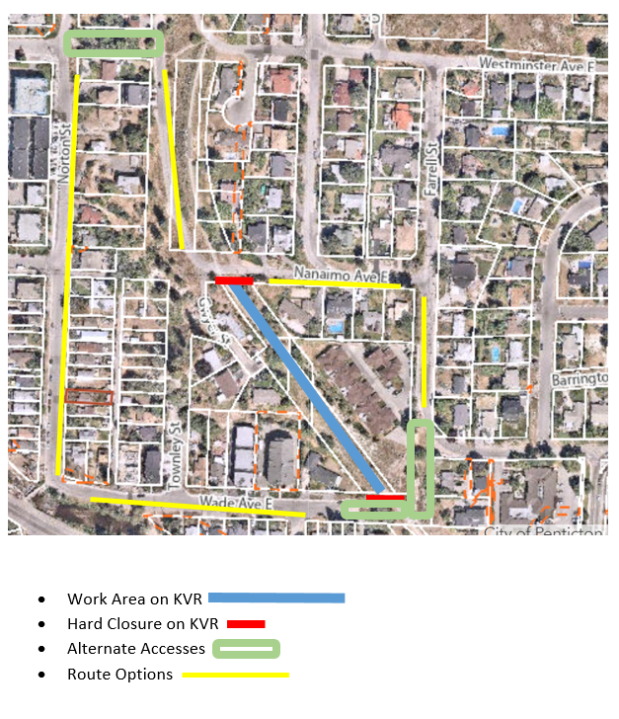 Section of KVR Trail in Penticton to close next week for repaving ...
