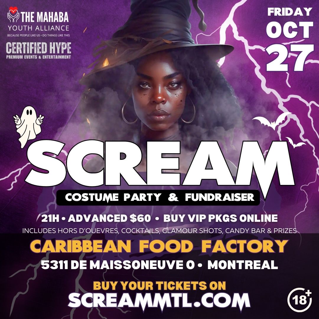 Scream ft. Massive B (Fundraiser & Costume Party) - GlobalNews Events