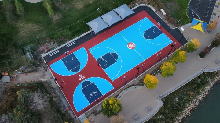 Inclusive basketball court opens in Saskatoon near River Landing ...