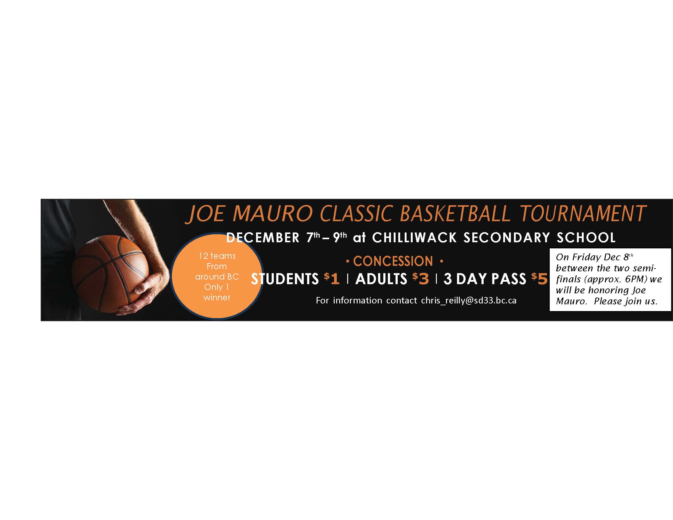 Joe Mauro Classic Basketball Tournament - GlobalNews Events