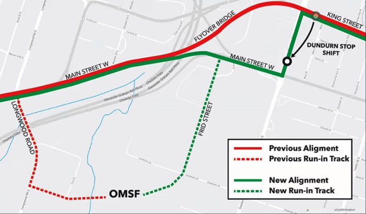 Hamilton LRT change will shift route to Dundurn Street, eliminating ...