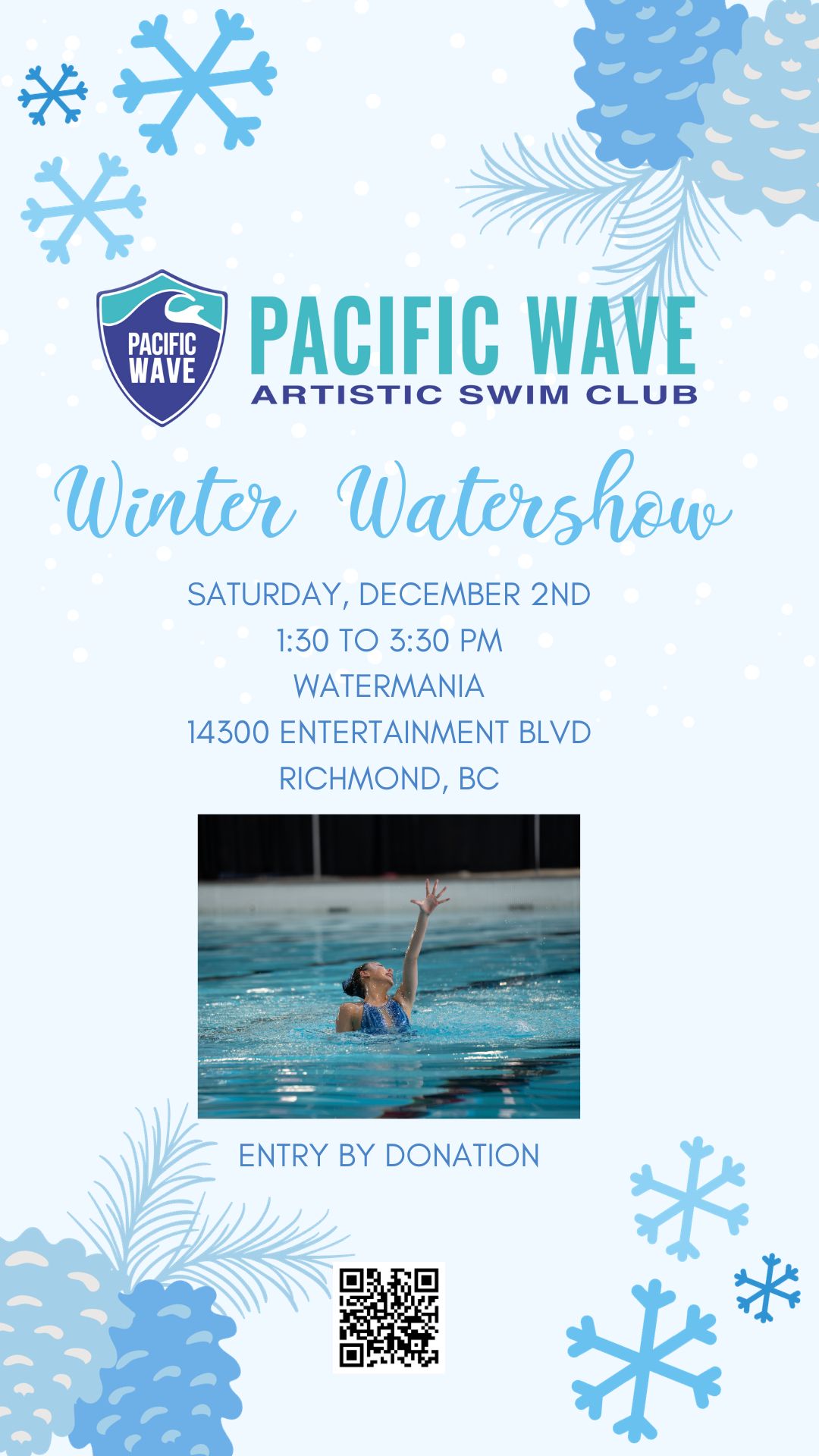 Pacific Wave Artistic Swim Club Winter Water Show - GlobalNews Events