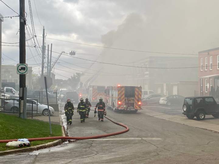 Firefighters battle large industrial fire in Toronto - Toronto ...
