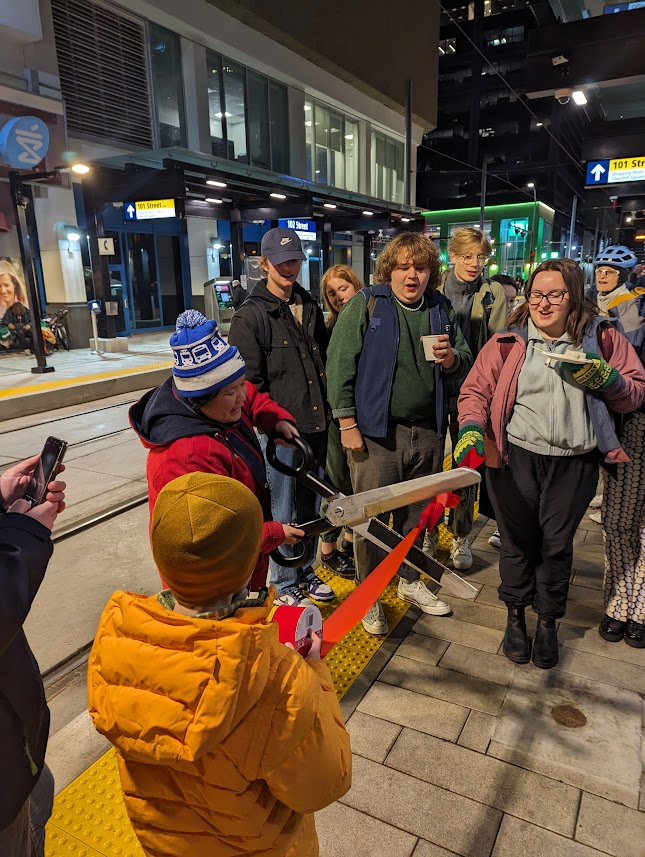 Edmontonians line up to be the first to ride Valley Line LRT - Edmonton ...