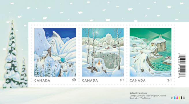 Ontario artist illustrates Canada Post holiday stamp collection ...