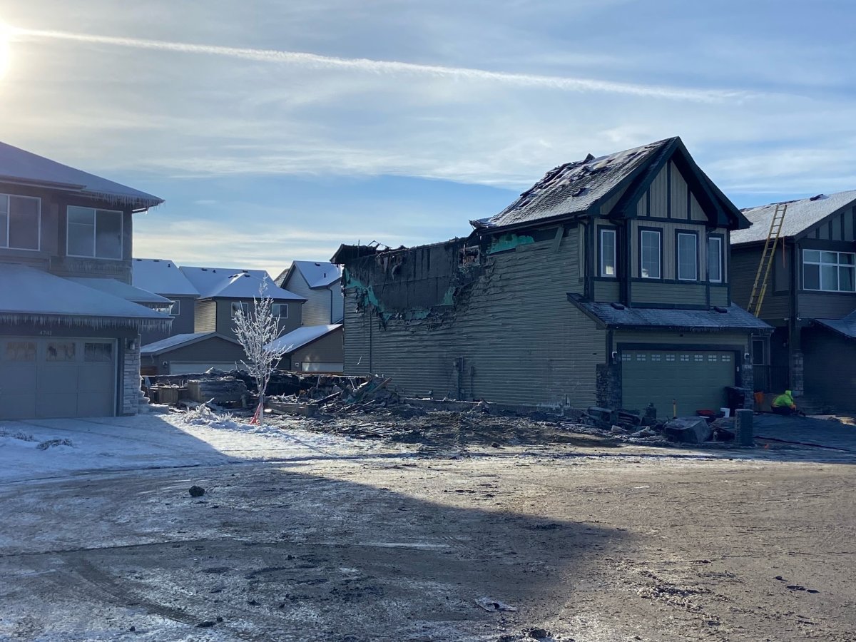 Under-construction home in south Edmonton’s Allard area destroyed in ...