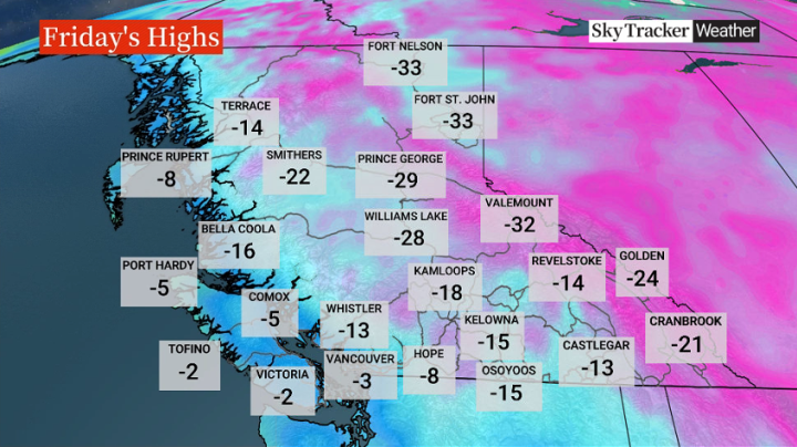 B.C. weather: Incoming cold snap to chill province | Globalnews.ca