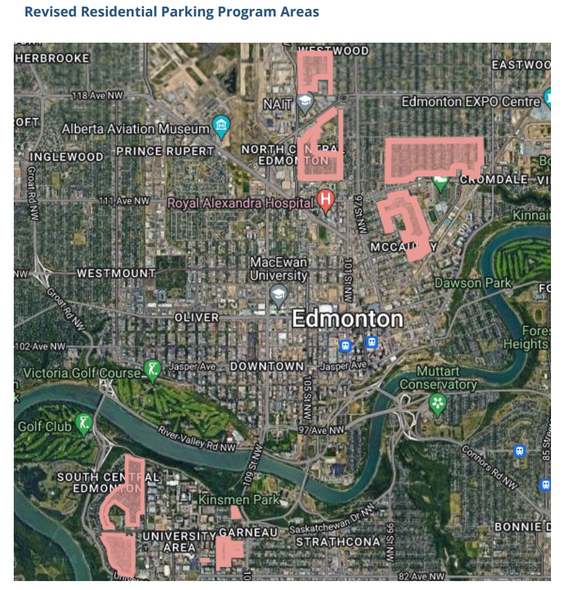 Edmonton removing 15 residential parking permit zones - Edmonton ...