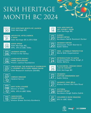 Global BC celebrates Sikh Heritage Month 2024 - GlobalNews Events