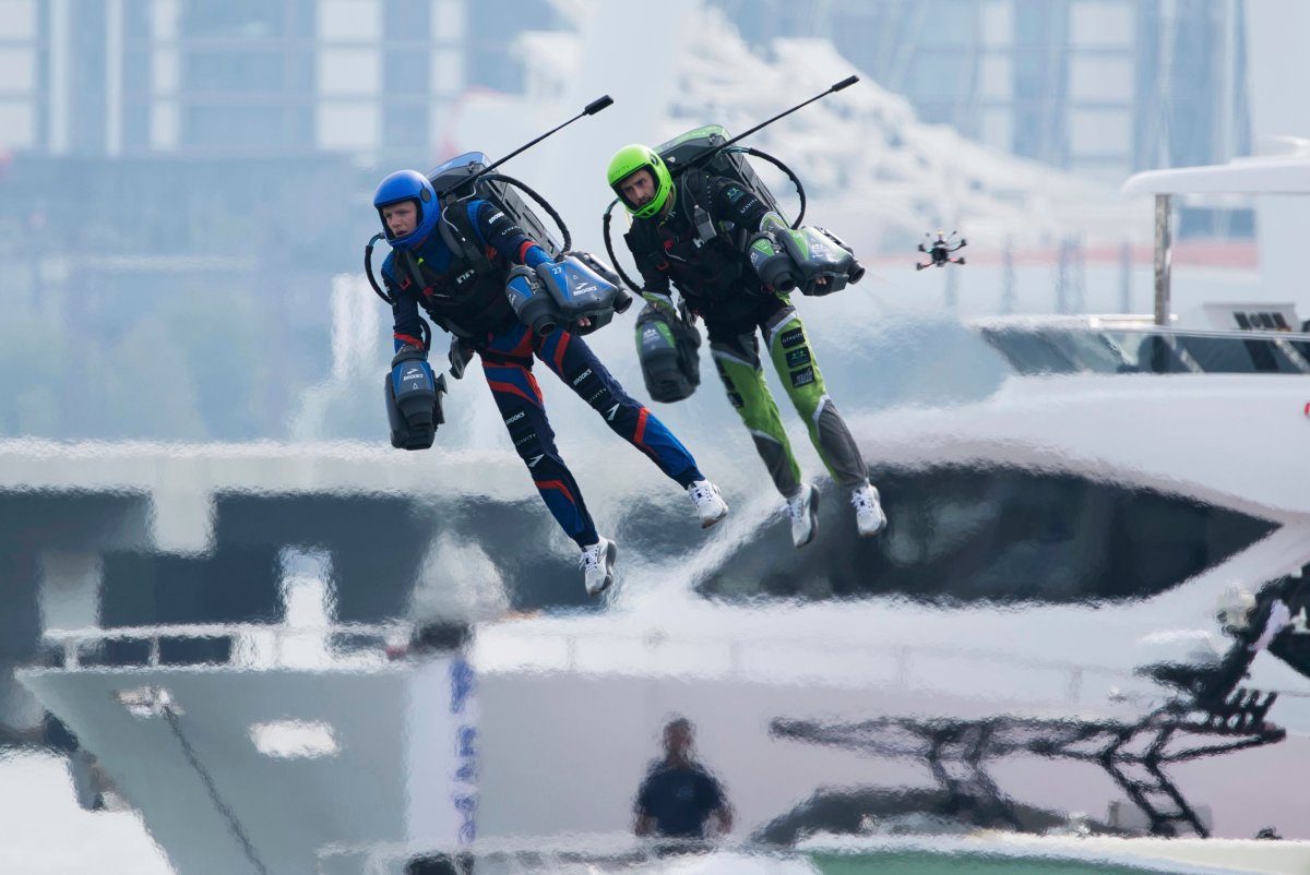 Ready, set, fly? First-ever jet suit race held in Dubai - National ...