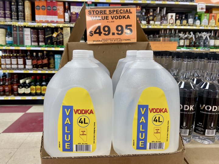 Alberta won’t impose floor prices on alcohol after 4-litre vodka jug ...
