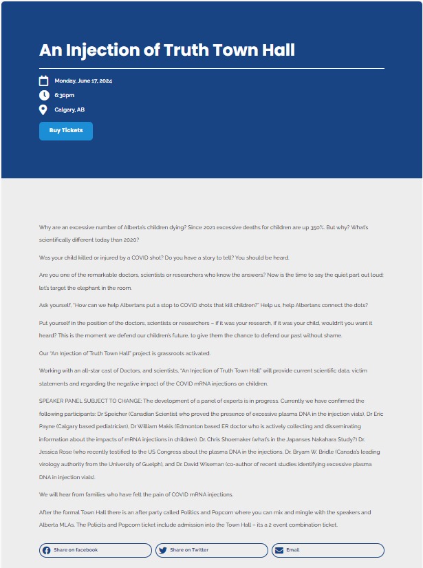 Alberta premier’s support for town hall questioning COVID vaccines ...