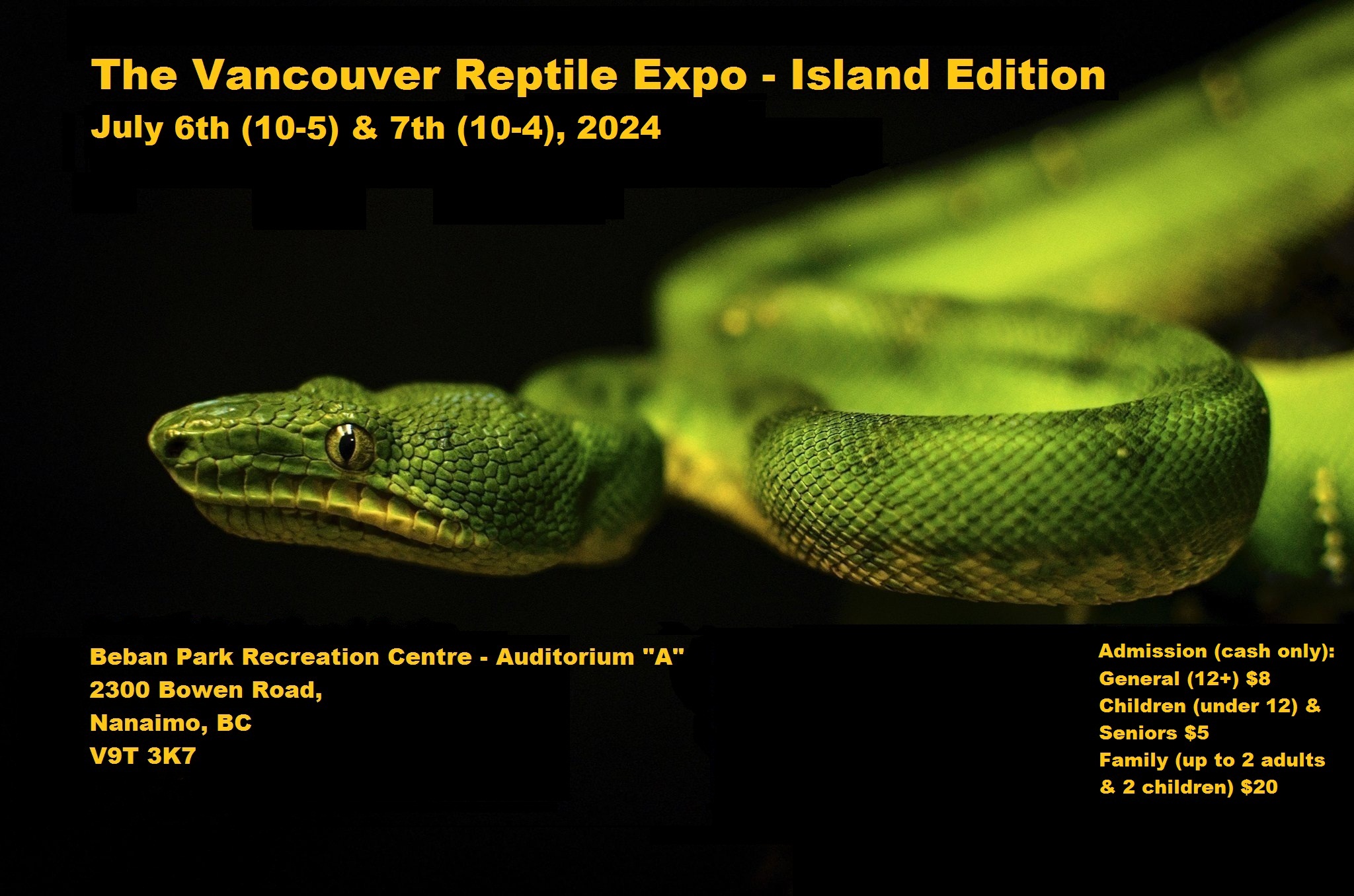 The Vancouver Reptile Expo – Island Edition - GlobalNews Events