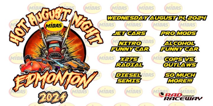 Global Edmonton supports Midas’ Hot August Night at RAD Torque Raceway ...