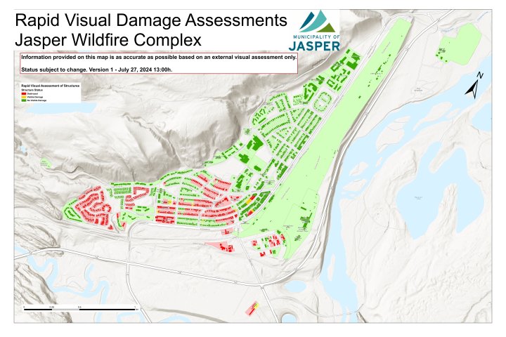 Jasper damage map released as park’s largest wildfire in 100 years ...