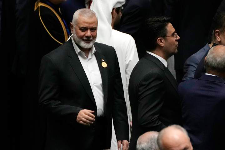 Hamas leader Ismail Haniyeh killed in Iran, militant group says ...