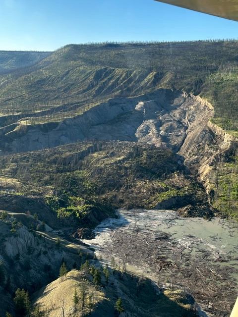 Massive B.C. landslide debris field seen in new aerial photos ...