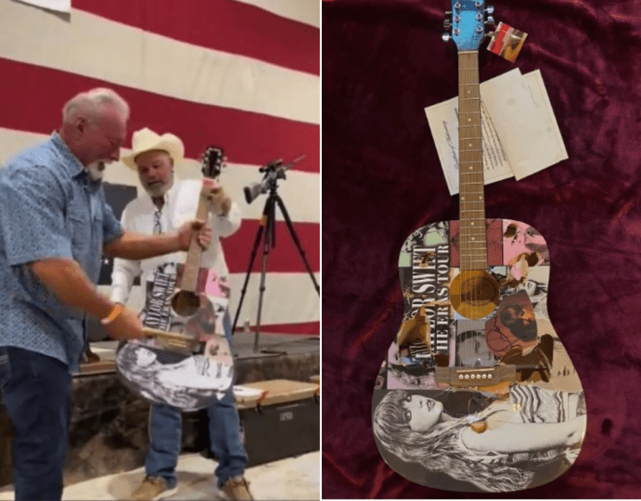 Man who smashed $4,000 Taylor Swift guitar with hammer shares why he ...