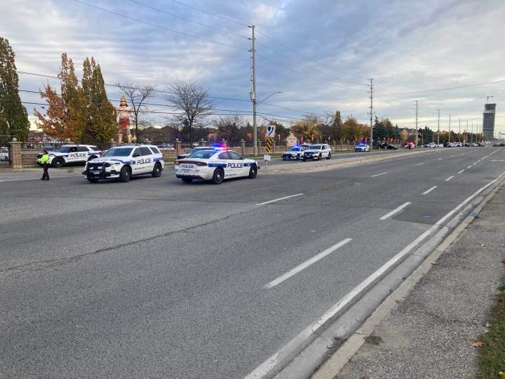 Protest breaks out at Hindu temple in Brampton, Ont. | Globalnews.ca
