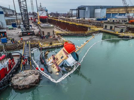 Theodore Too, beloved Canadian tugboat, partially sinks in Ontario port ...