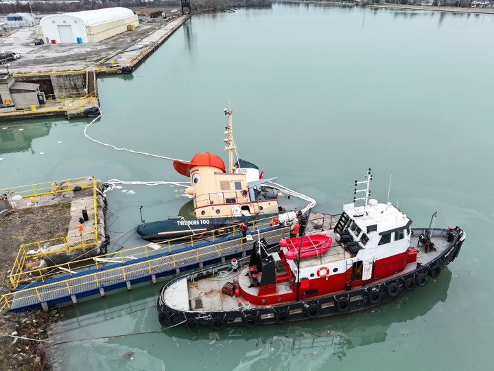 Theodore Too floats again after partial sinking in Ontario port ...