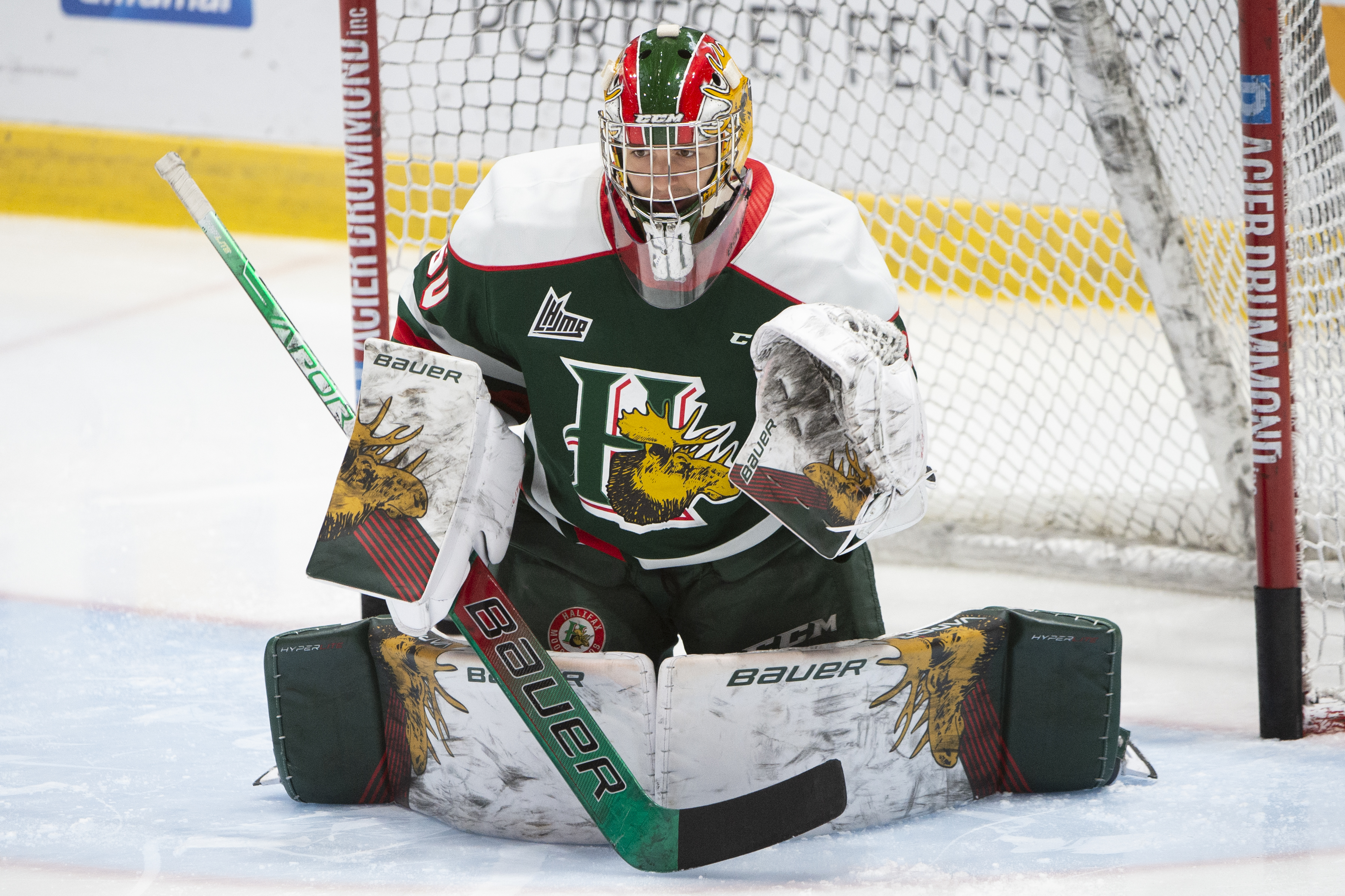 Halifax Mooseheads deal star goalie Mathis Rousseau to Moncton Wildcats ...