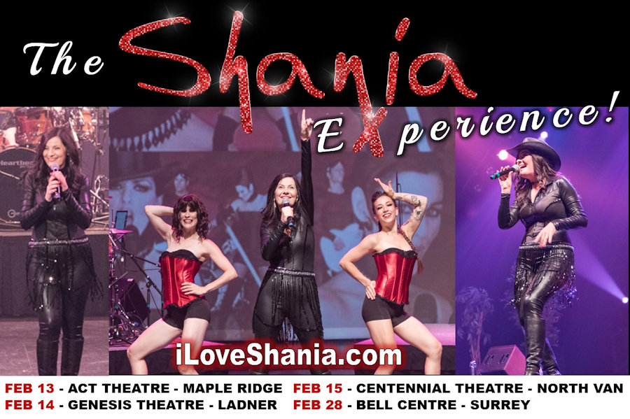 SHANIA TRIBUTE – “The Shania Experience” Valentine’s Tour! - GlobalNews Events