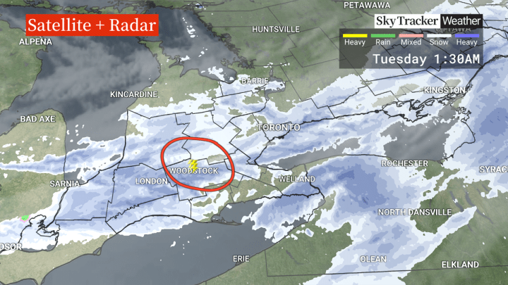 Thundersnow strikes parts of Ontario as winter storm blows through ...