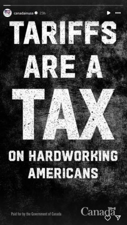 Canada launches ‘tariffs are a tax’ ads in U.S. to push back on Trump ...