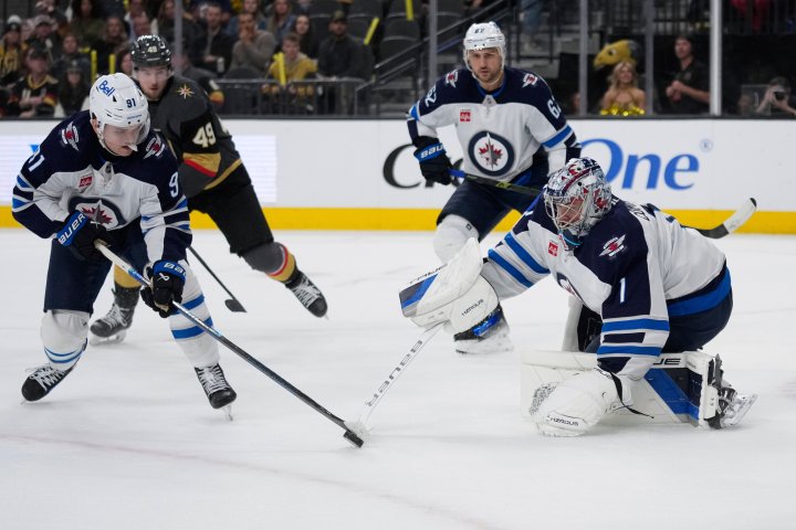 Comrie shines in goal as Winnipeg Jets blank Golden Knights 4-0 in ...