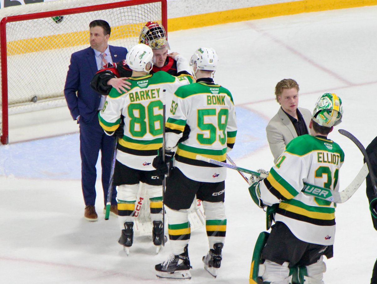 London Knights advance in OHL playoffs after lopsided win in Owen Sound ...