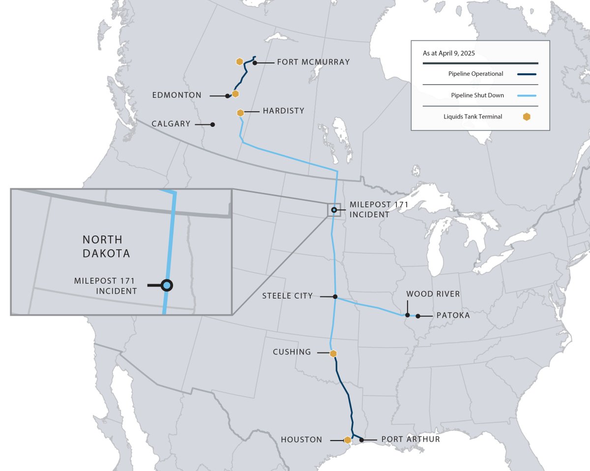 Keystone Pipeline restarted after oil spill in rural North Dakota ...