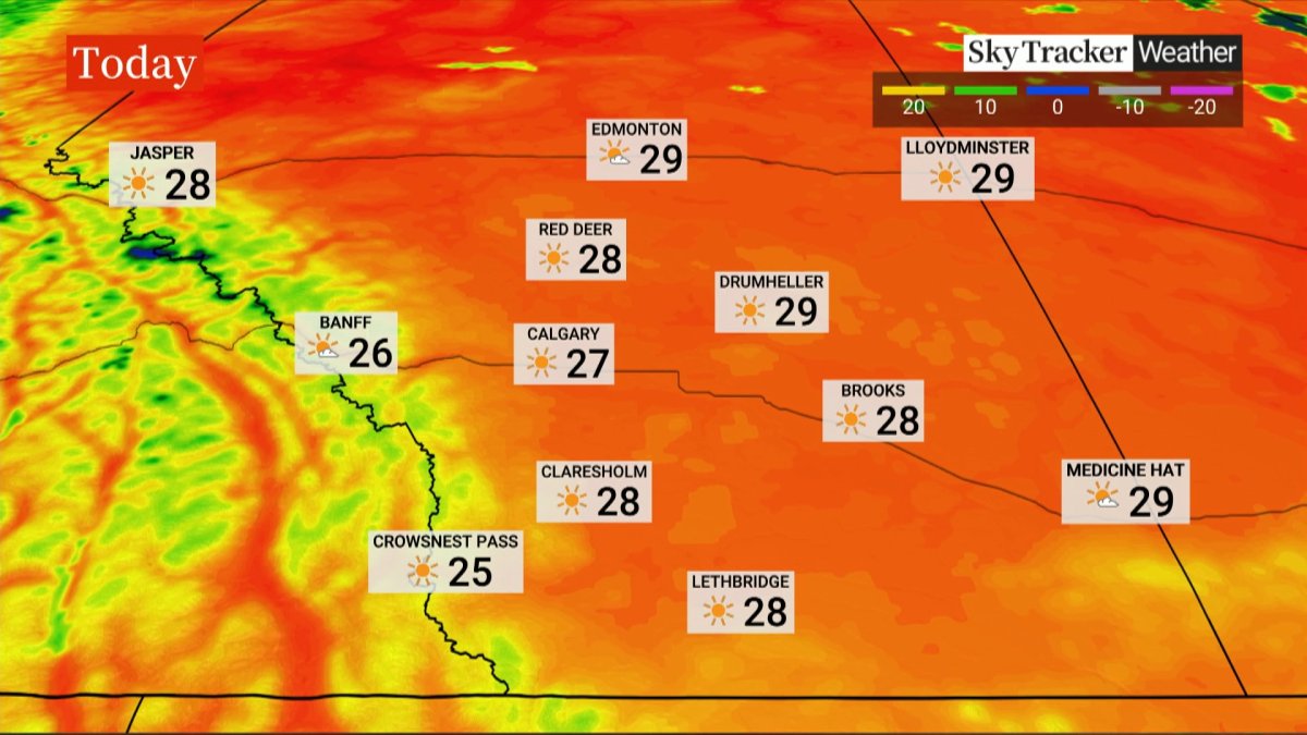 Temperatures forecast to soar across Alberta as much of province under ...