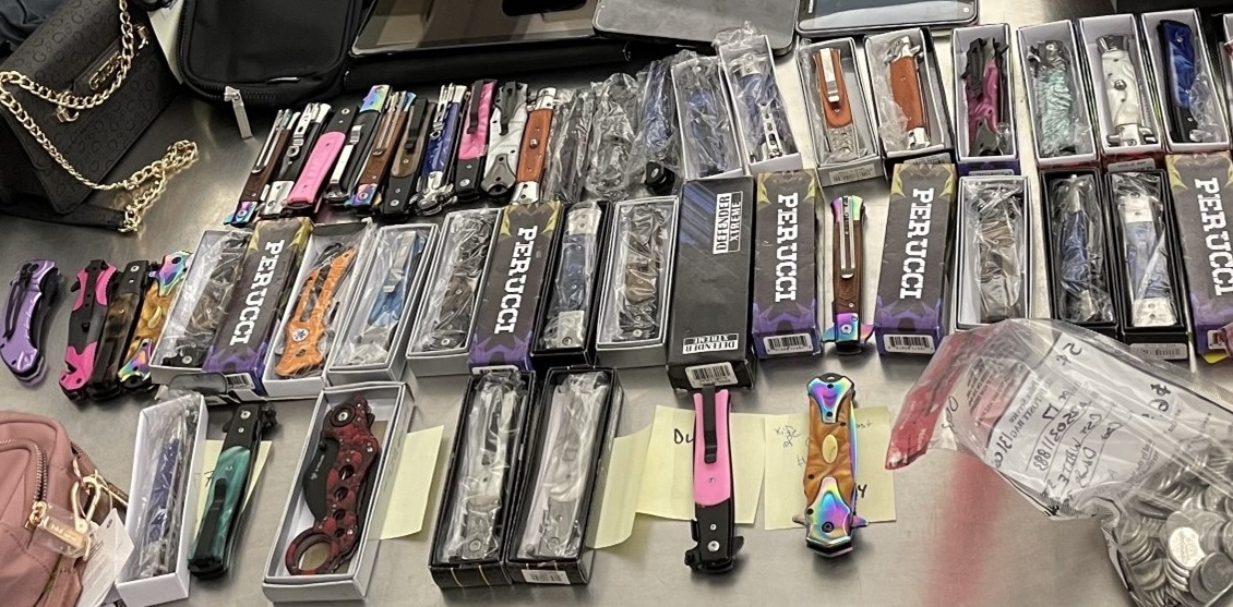 Banned knives, stolen Winners clothes, illegal tobacco seized from ...