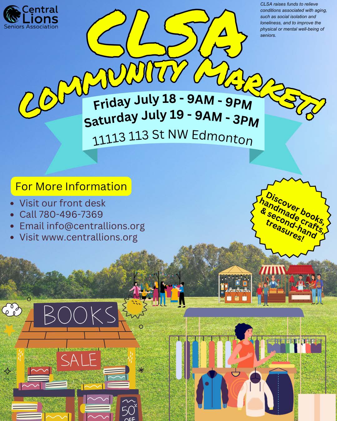 CLSA Community Market & Book Sale - GlobalNews Events
